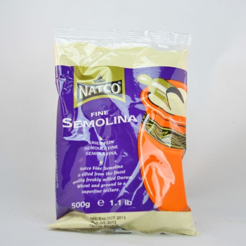 Semolina (sémola de trigo) fina - 500 g Natco | www.cocinista.es